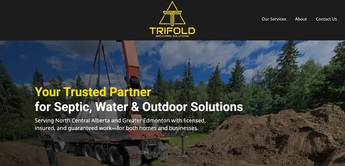 Trifold Backyard Solutions | Septic & Water Solutions
